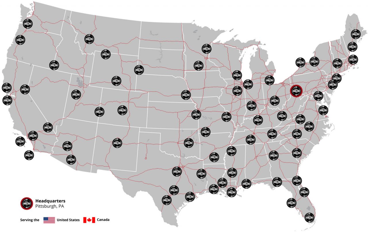 Nationwide Service Areas | Beitler Logistics Services