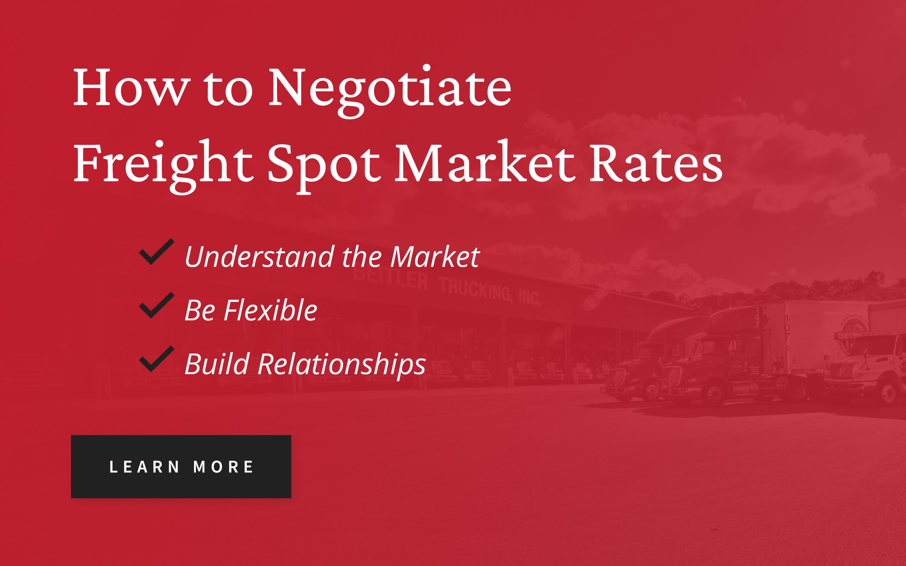 Freight Spot Markets | Beitler Logistics